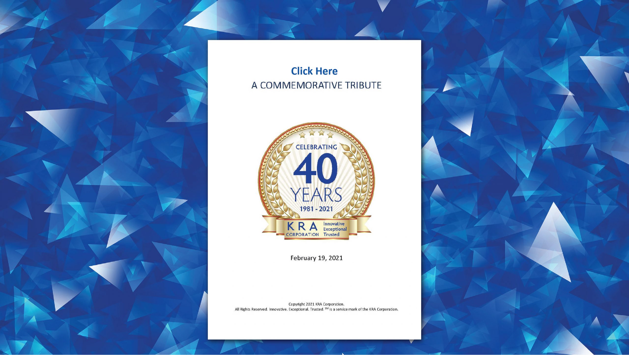 KRA Corporation | National Leader in Workforce Development